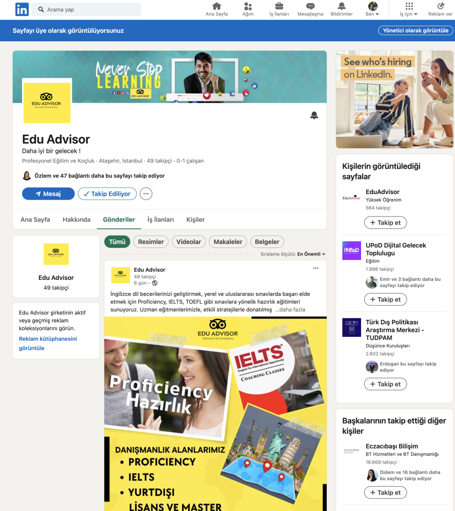 Ekibimiz - EDU ADVISOR | Education and Consultancy